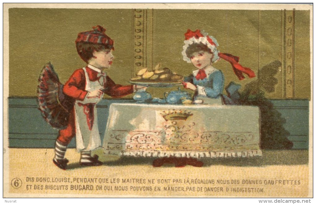 Autres & non classés - Nantes, Biscuits Bugard, rare chromo Lith ...