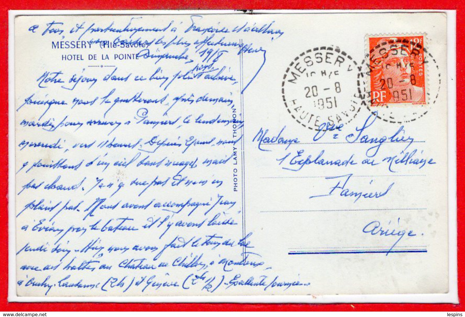 Messery - 74 - MESSERY -- hôtel de la Pointe