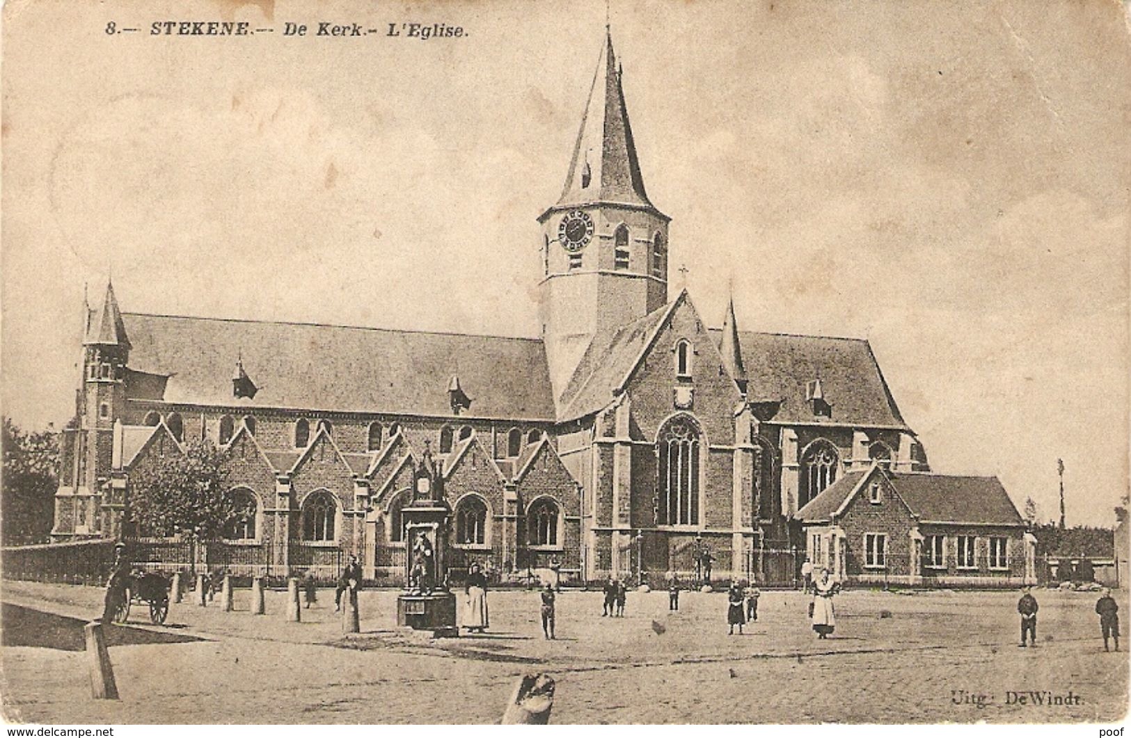 Stekene - Stekene : Kerk 1909