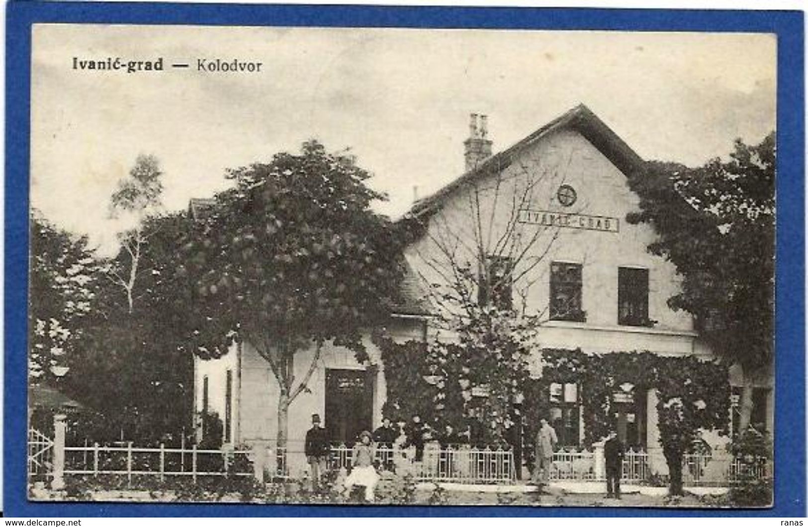 Kroatien - CPA Croatie Croatia circulé IVANIC GRAD Kolodvor