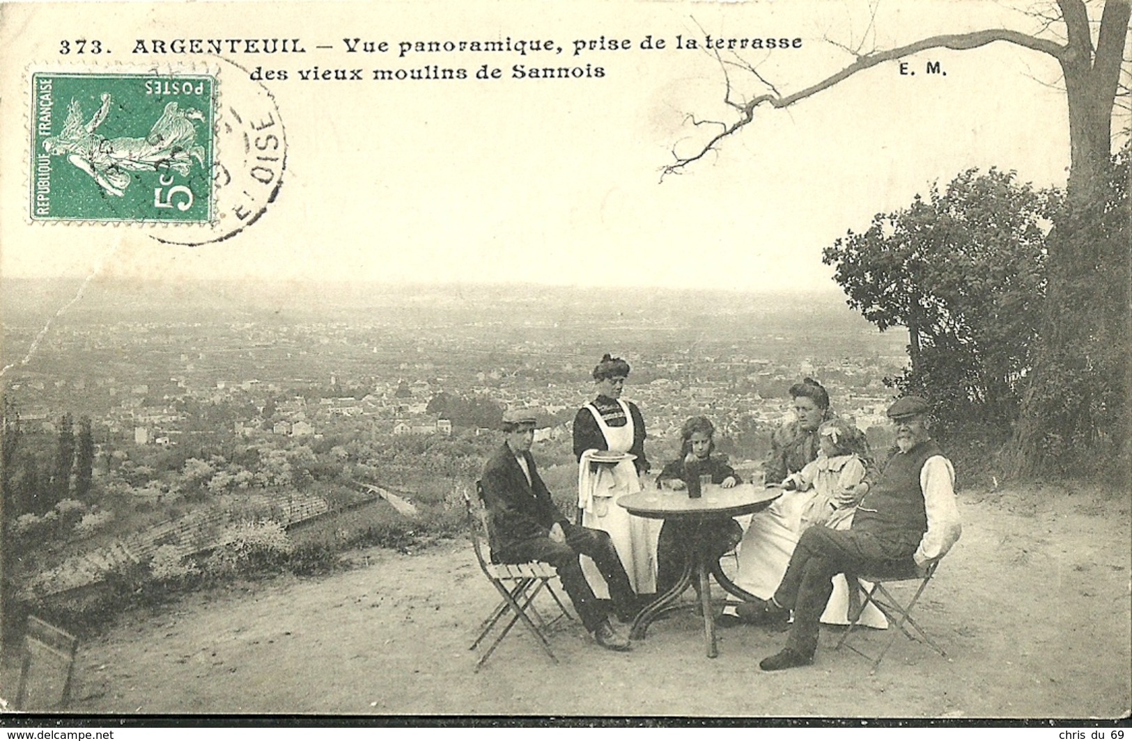 Argenteuil - argenteuil vue panoramique prise de la terrasse des vieux ...