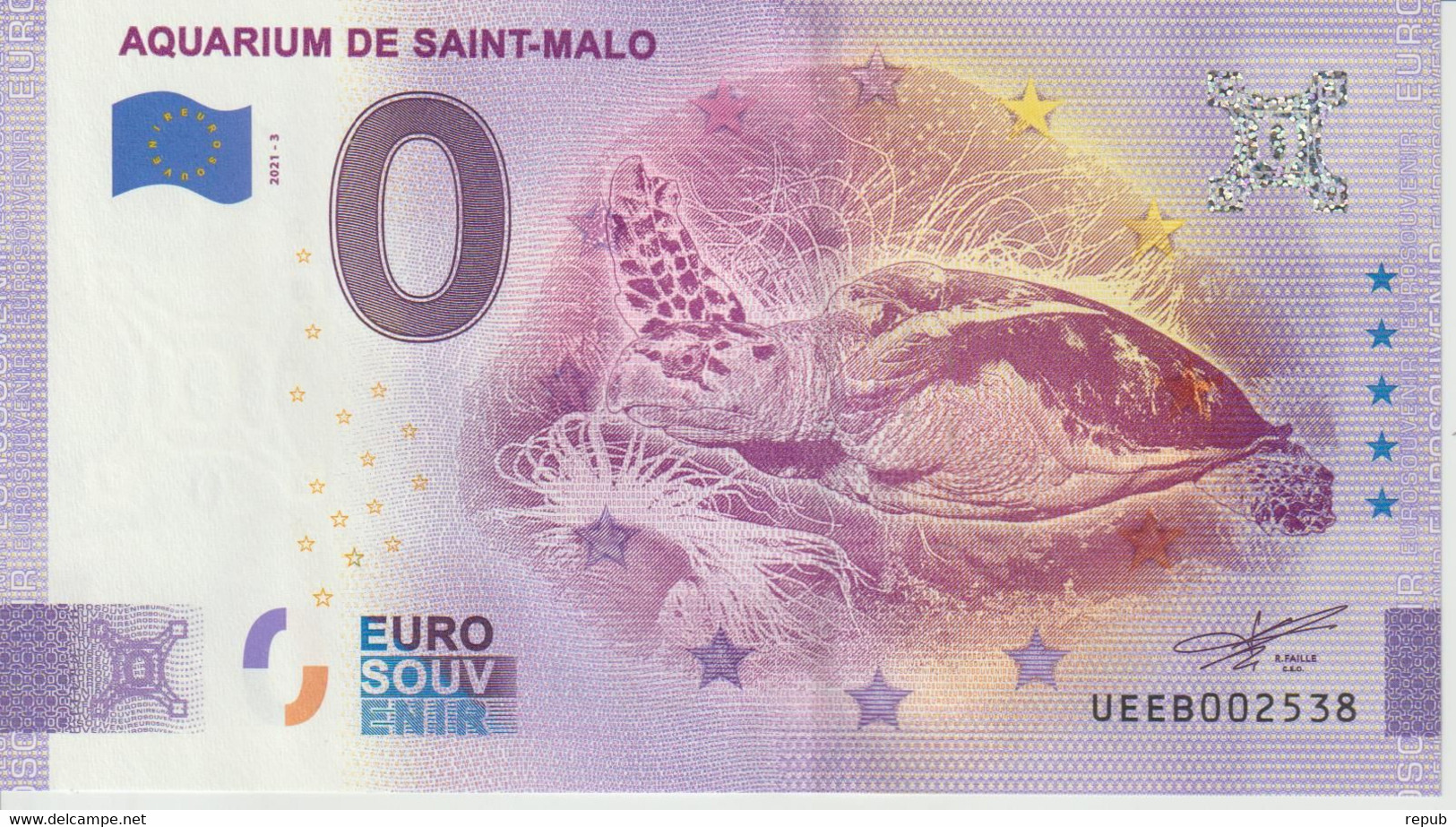 Pruebas privadas - Billet Touristique 0 Euro Souvenir France 35 ...