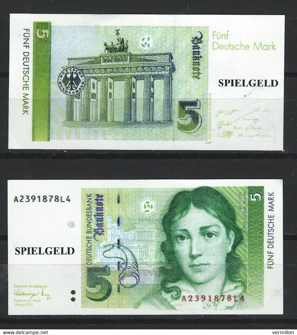 5 DM - SZ-/-026--1991 - BETTINA VON ARNIM - FUNF DEUTSCHE MARK - 5 DM ...
