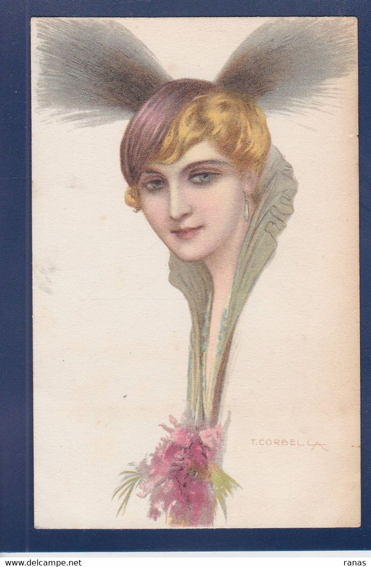 Corbella, T. - CPA CORBELLA Art déco femme woman illustrateur Italien ...