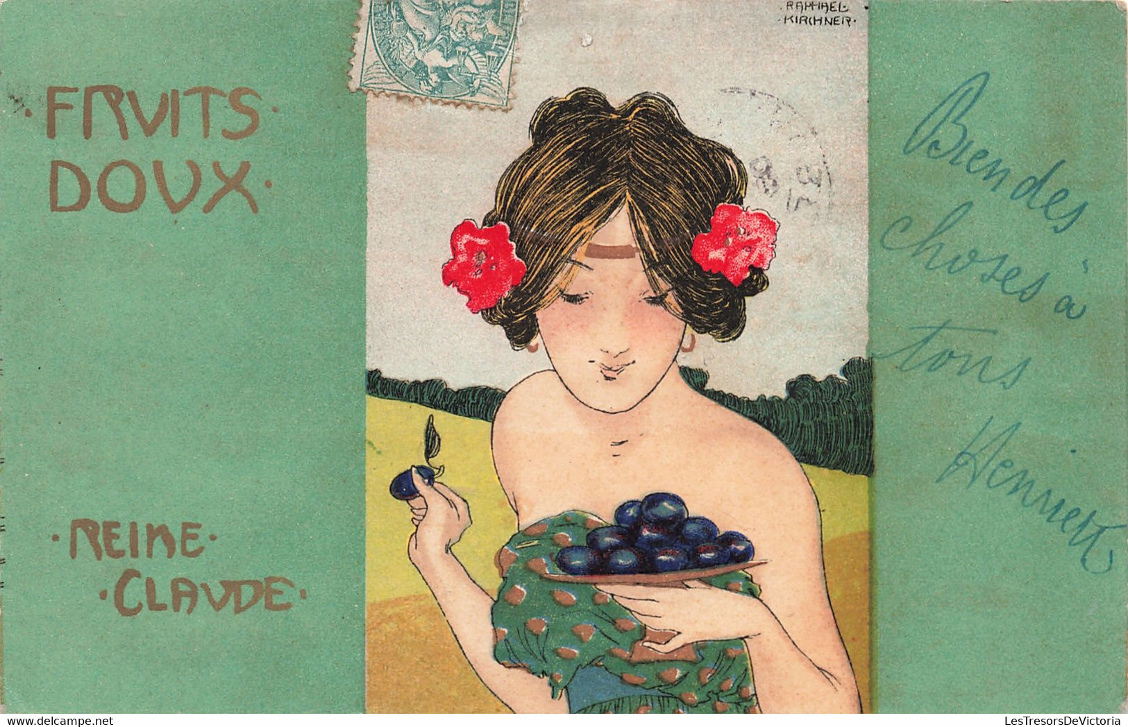 Kirchner, Raphael - Illustrateur - Raphael Kirchner - Reine claude ...