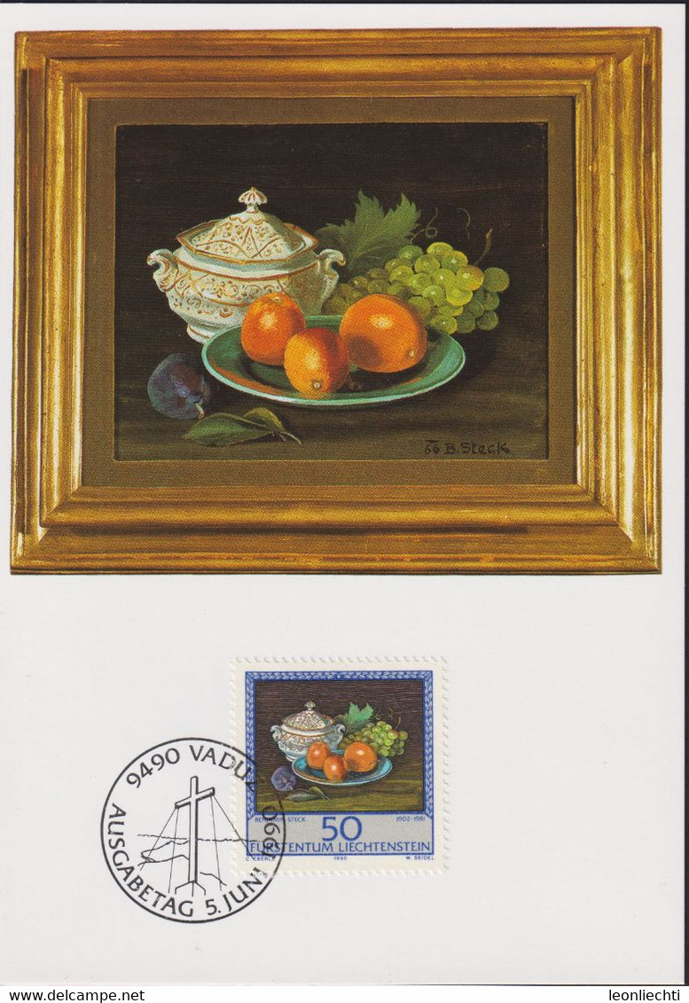 Cartes-Maximum (CM) - 1990 Liechtenstein MC 96 Mi: LI 990°, Y&T: LI 931 ...