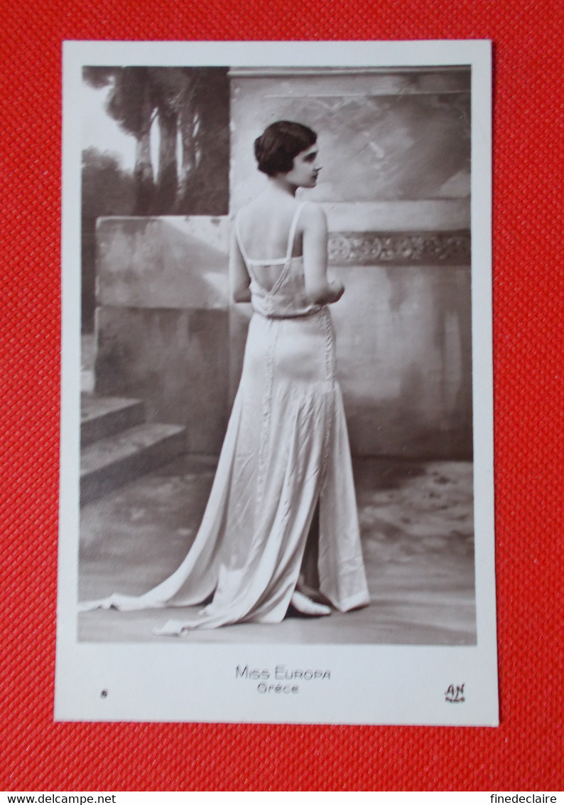 Femmes Célèbres - Carte postale - Miss Europa - Grèce - A.N. Paris