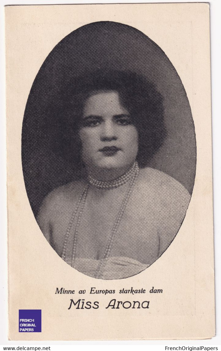 Programmes - Miss Arona / Femme Culturisme - RARE Dépliant 1920/30s ...