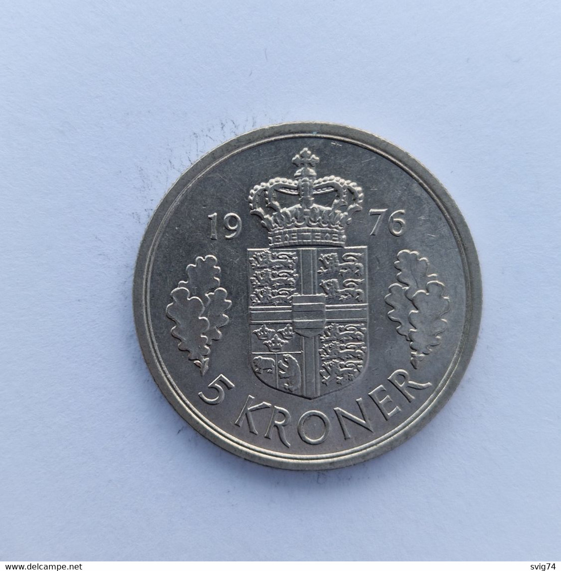 Danemark - Denmark - Margrethe II - 5 Kroner - 1976