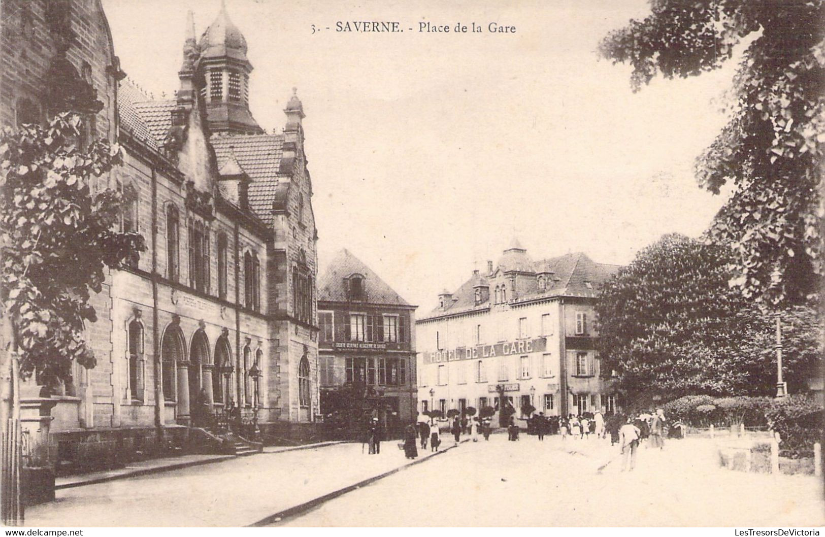 Saverne - FRANCE - 67 - SAVERNE - Place de la Gare - Carte Postale Ancienne