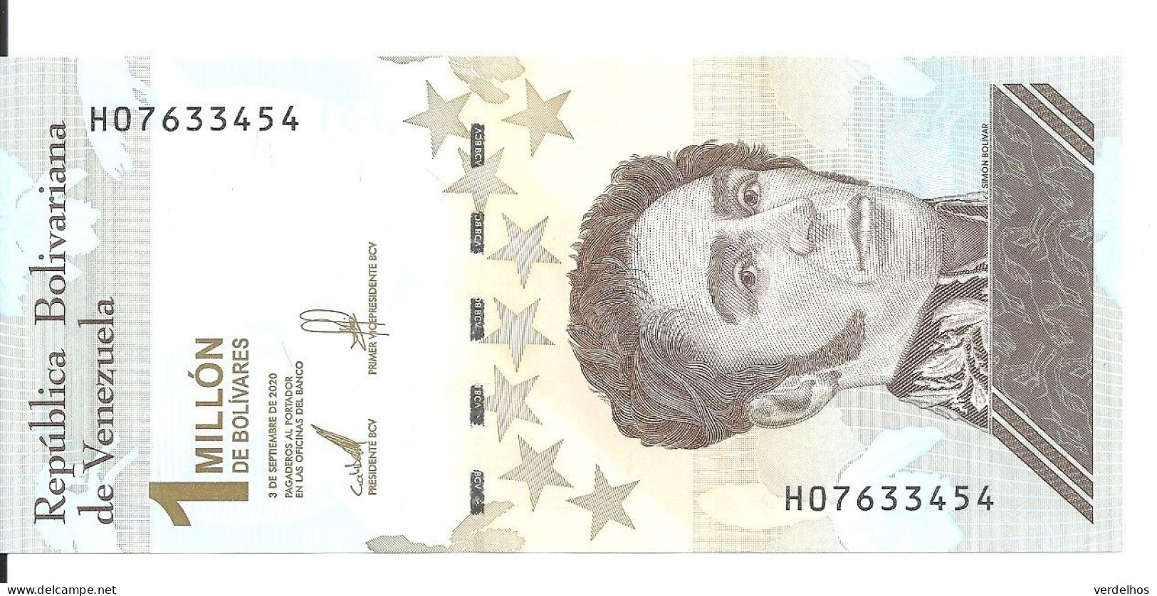 Venezuela - VENEZUELA 1 MILLION BOLIVARES 2020 UNC P 114