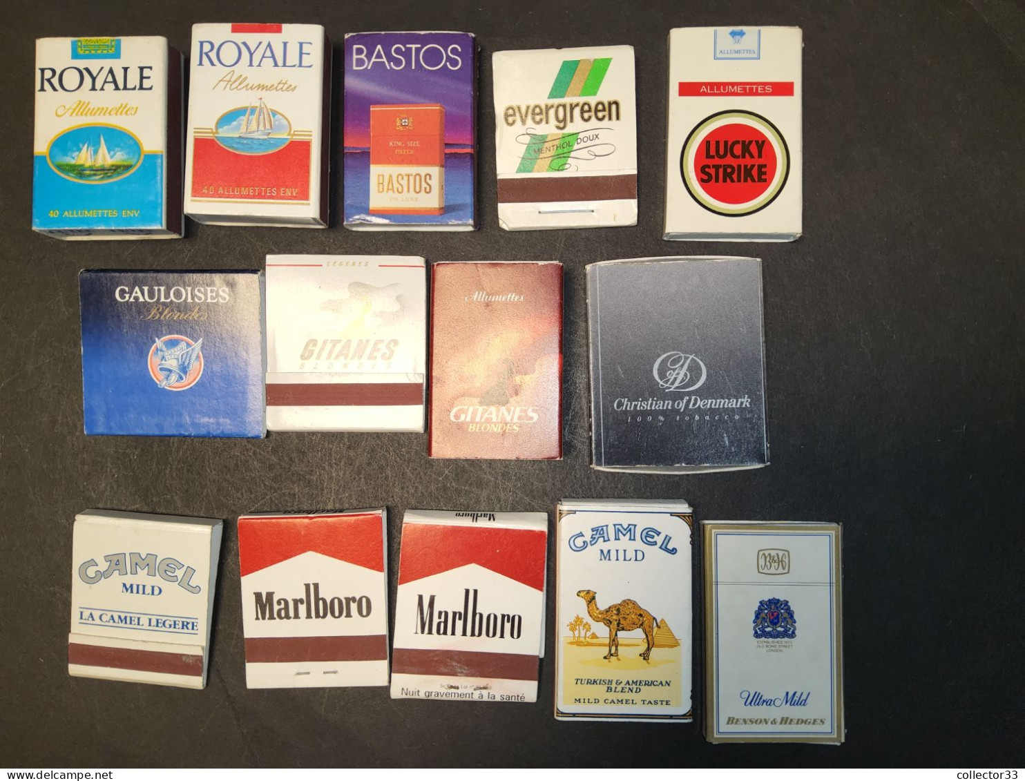 Boites d'allumettes - 14 boîtes d’allumettes marques de cigarettes ...