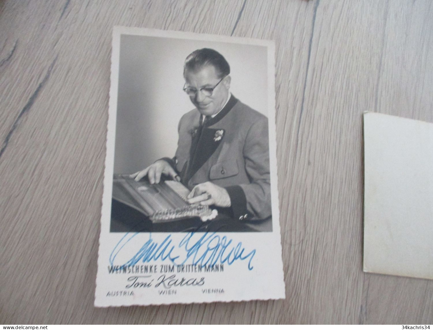 Artistes - Carte Photo célébrité Artiste musique Toni Karas Autriche ...