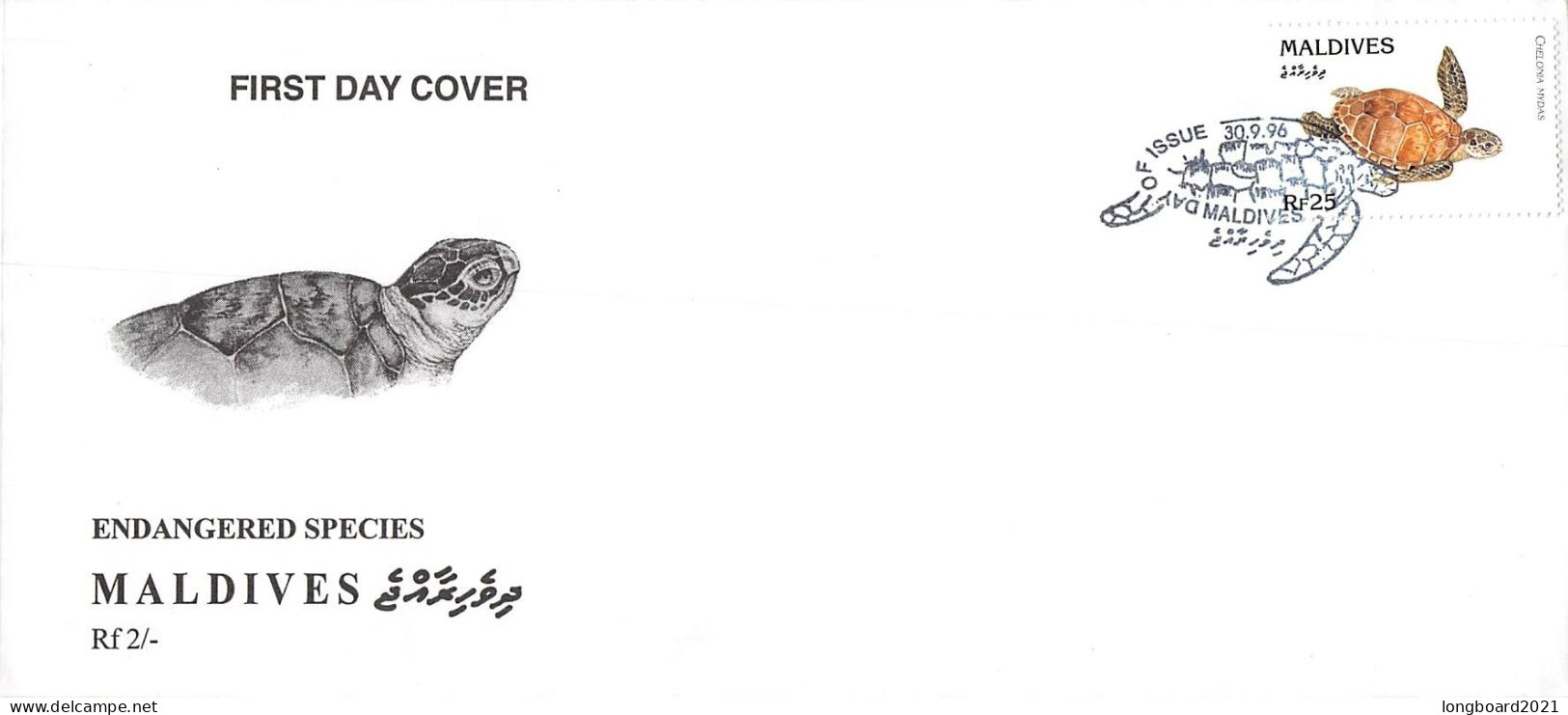 Malediven (1965-...) - MALDIVES - FDC 1996 WWF - TURTLE / 4027