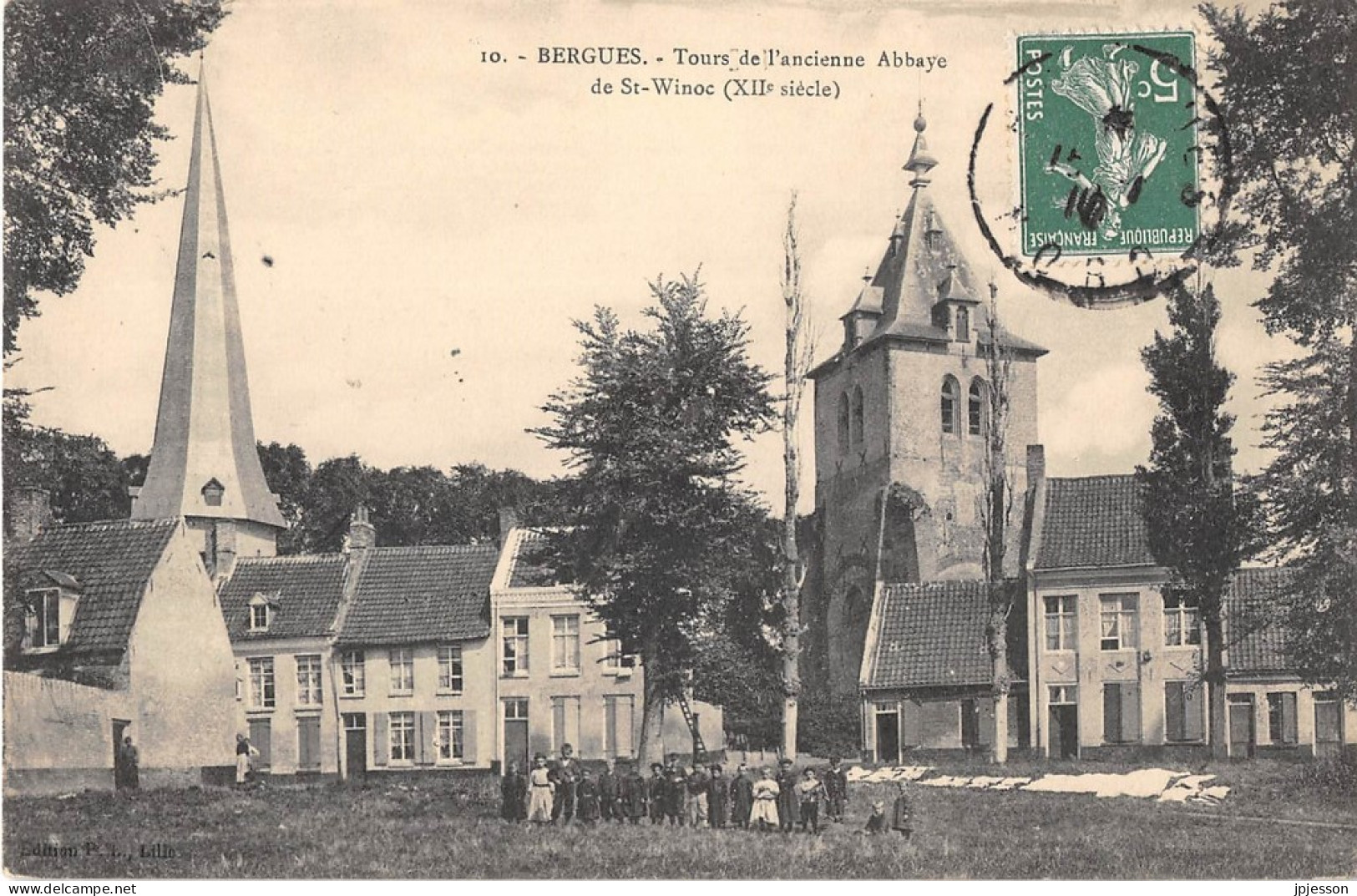 Bergues - NORD 59 BERGUES - TOURS DE L'ANCIENNE ABBAYE DE SAINT-WINOC ...