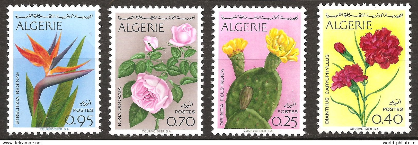 Algérie (1962-...) - Algérie 1969 n° 484 / 7 ** Fleurs, Bec-d'Oiseau ...