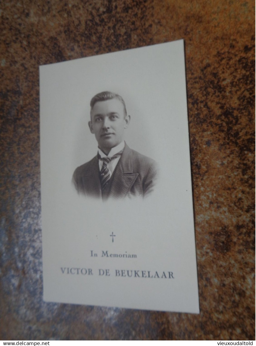 Religion & Esotérisme - Doodsprentje/Bidprentje VICTOR DE BEUKELAAR ...