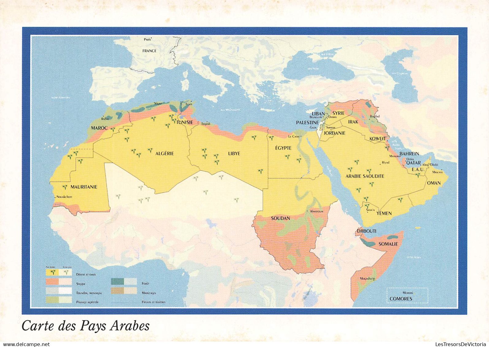 Cartes géographiques - CARTES GEOGRAPHIQUES - Carte des pays Arabes ...