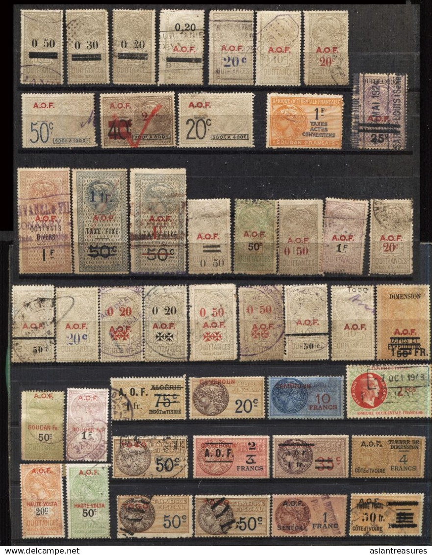 Indochina (1889-1945) - French AOF 61 stamp used and some mint various ...
