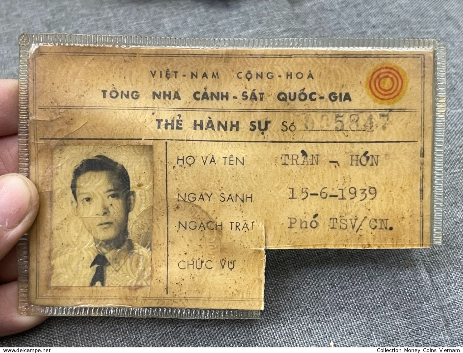 Documents Historiques - SOUTH VIETNAM - CARD OF THE GENERAL POLICE ...