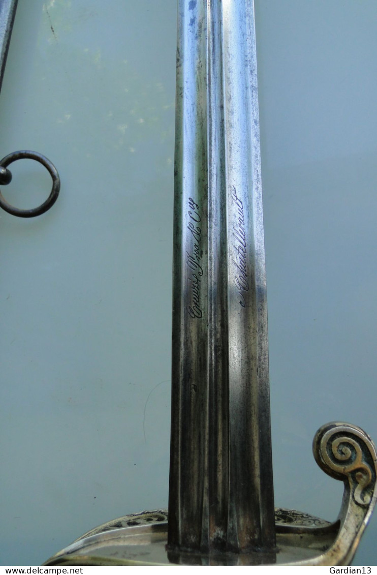 Armes blanches - sabre d'officier supérieur mod 1845 avec son fourreau
